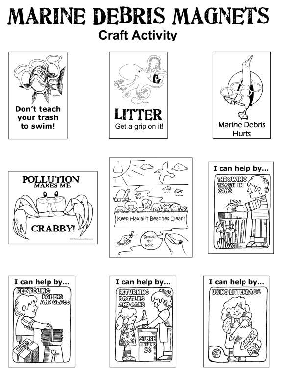 Marine Debris Magnet Craft Activity | Marine Debris Program